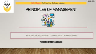 14 PRINCIPLES OF MANAGEMENT | PDF