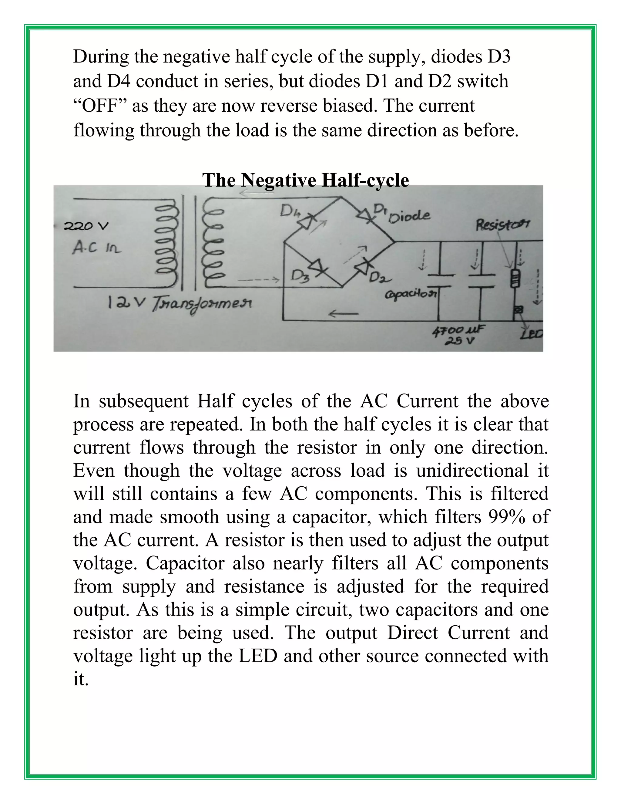 Rectifier class 12th physics investigatory project | PDF