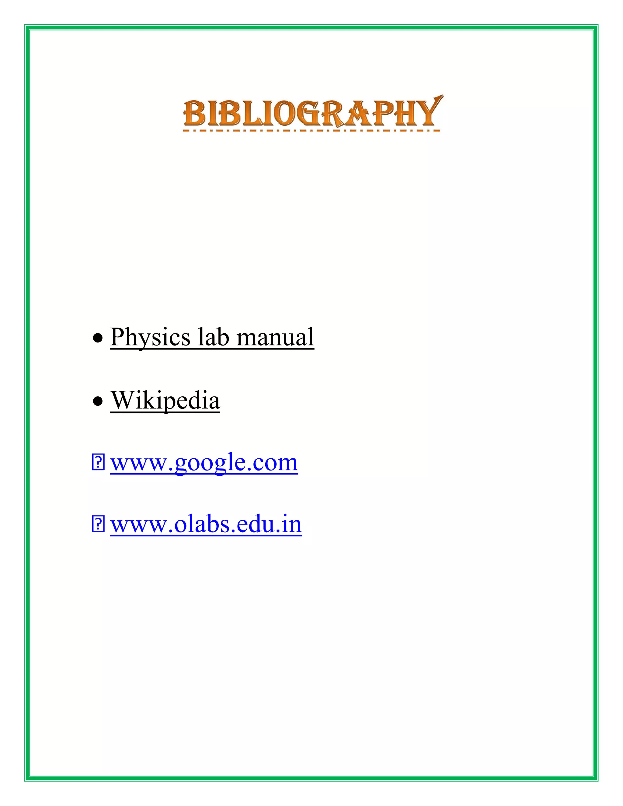 Rectifier class 12th physics investigatory project | PDF