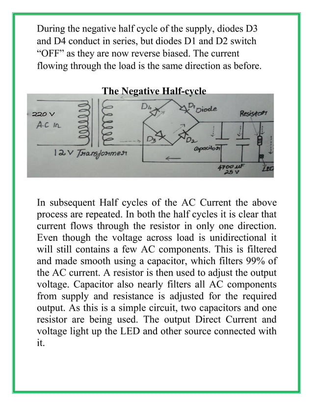 Rectifier class 12th physics investigatory project | PDF