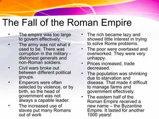 political condition of roman empire | PPT