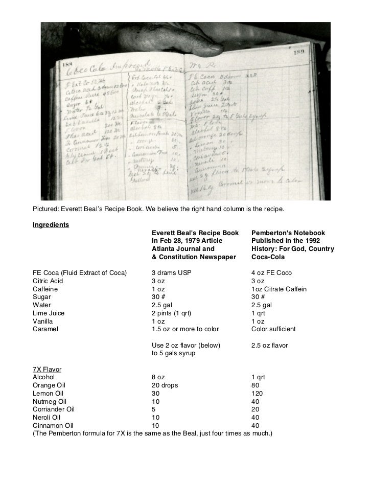 Original recipe coca-cola