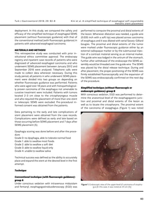 A simplified technique of esophageal self-expandable metallic stent ...