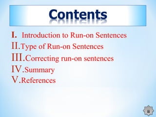 Original run on sentences group 11 good | PPT