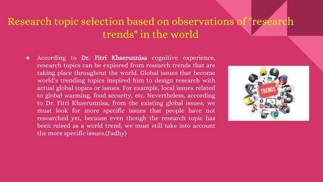 Selecting a topic for Research writing.. | PPT