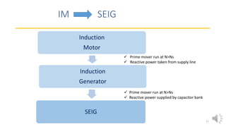 Self excited induction generator as an auxilary brake | PPTX
