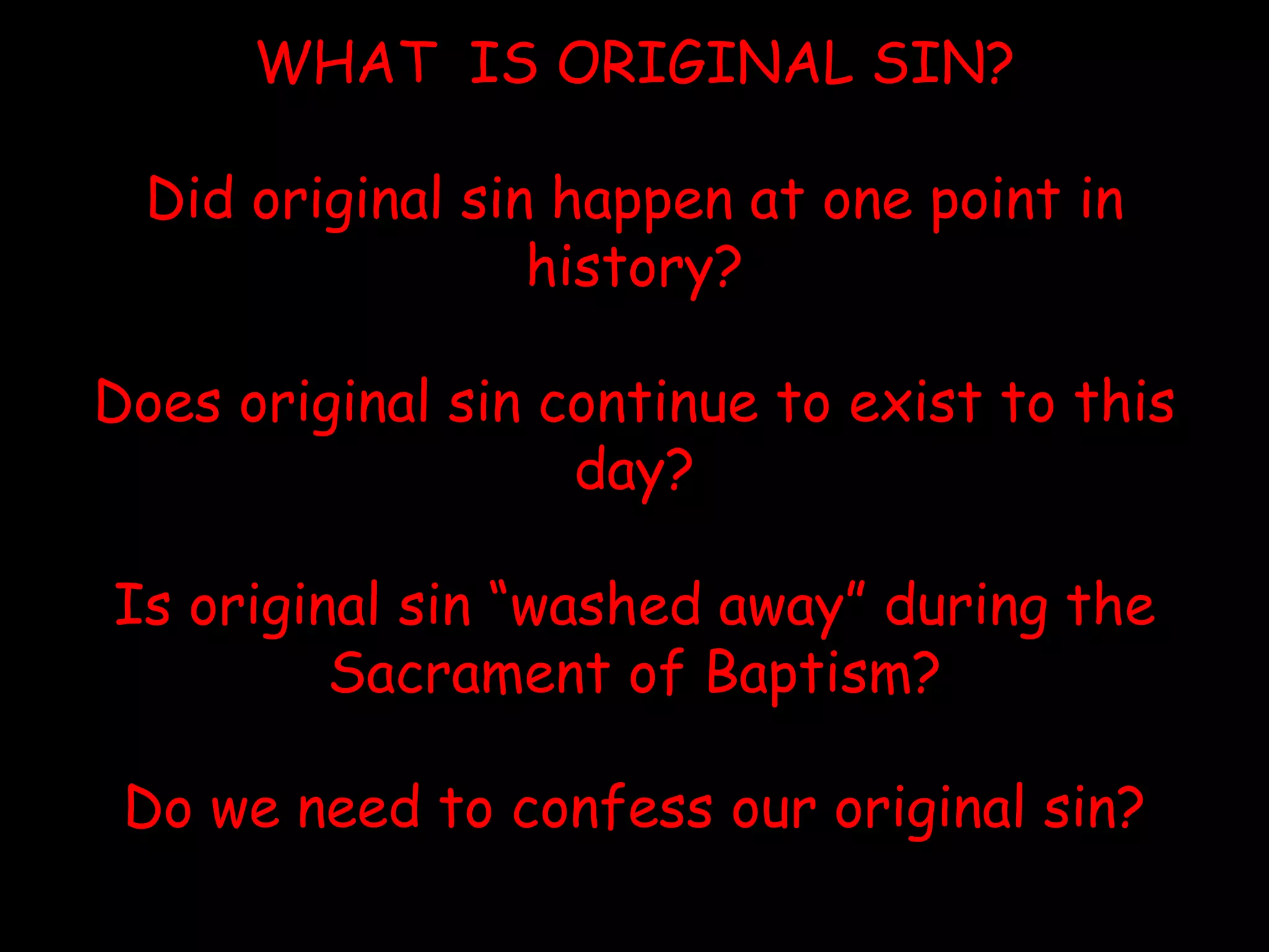 Original Sin | PPTX