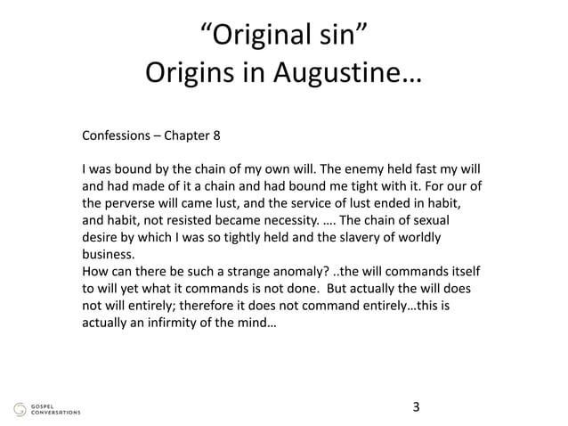 Original sin and Augustine | PPTX