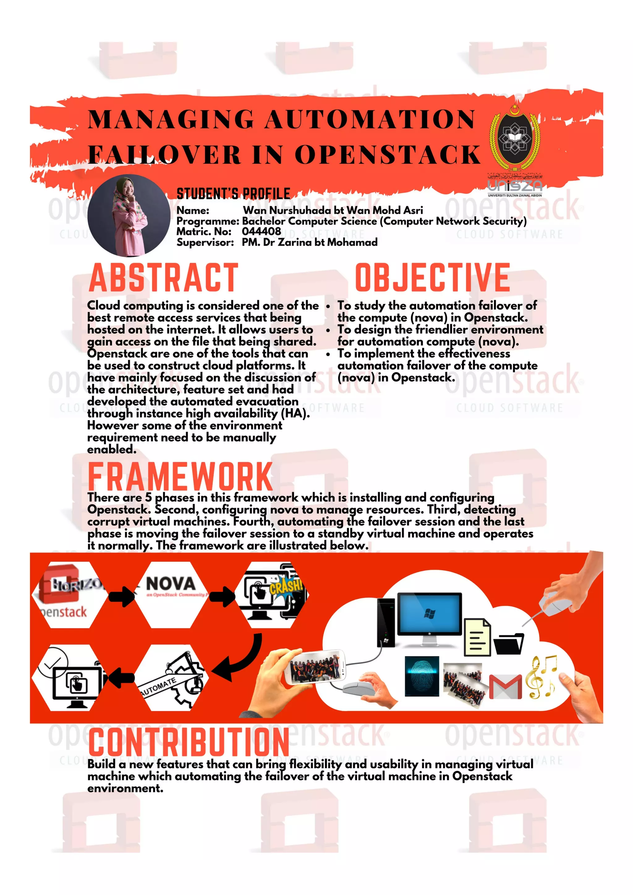 Managing Automation Failover in OpenStack Poster | PDF