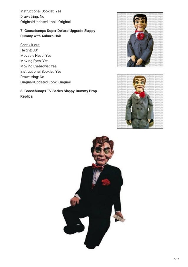 Original slappy ventriloquist dummies from goosebumps for sale 10 ...