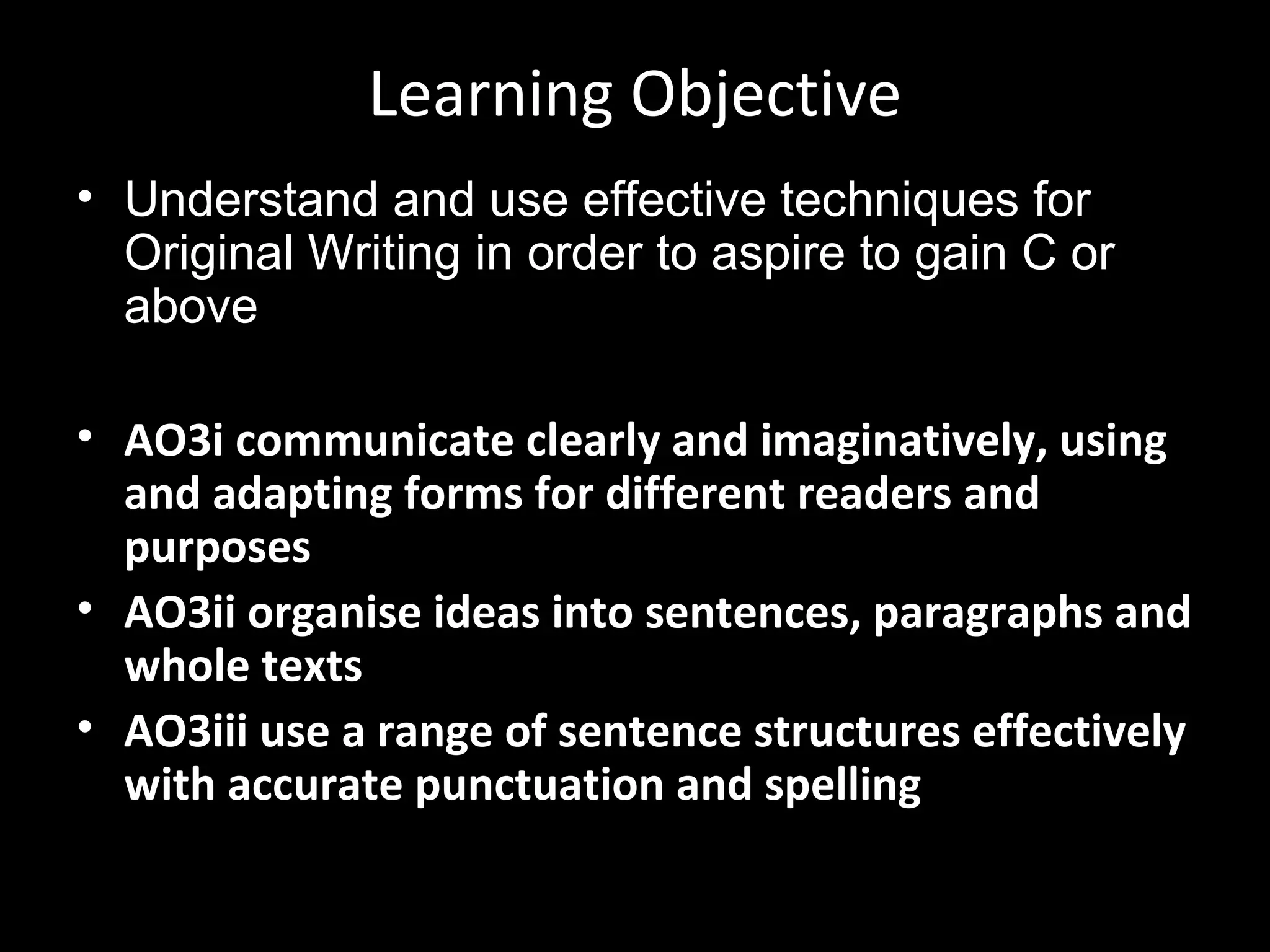 Year 10 GCSE English Language Induction | PPT