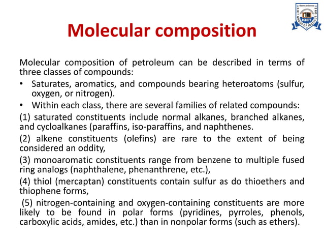 Origin and Composition of Crude Oil.pdf | Chemistry | Science