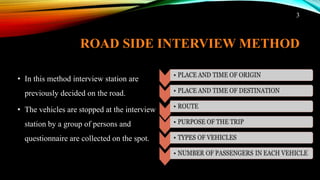 Origin and destination survey | PPTX