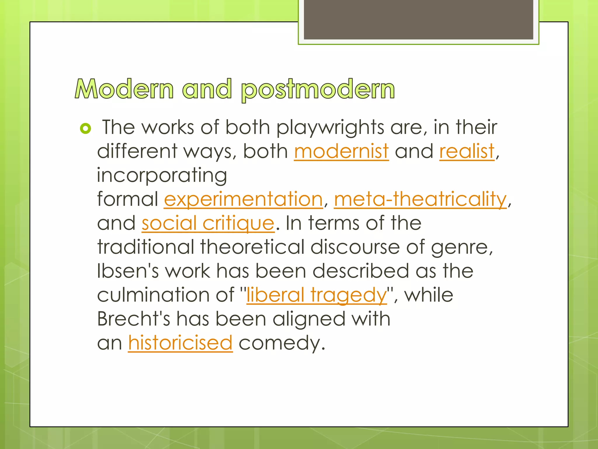 Origin and development of drama renaissance to modern | PPTX