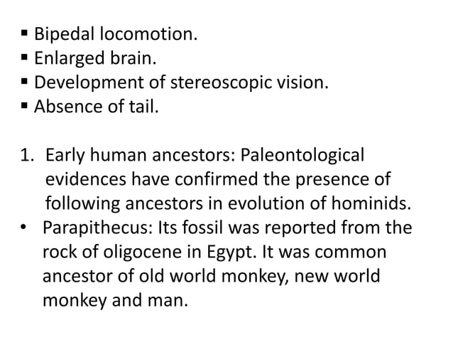 Origin and evolution of human | PPTX | Geology | Science