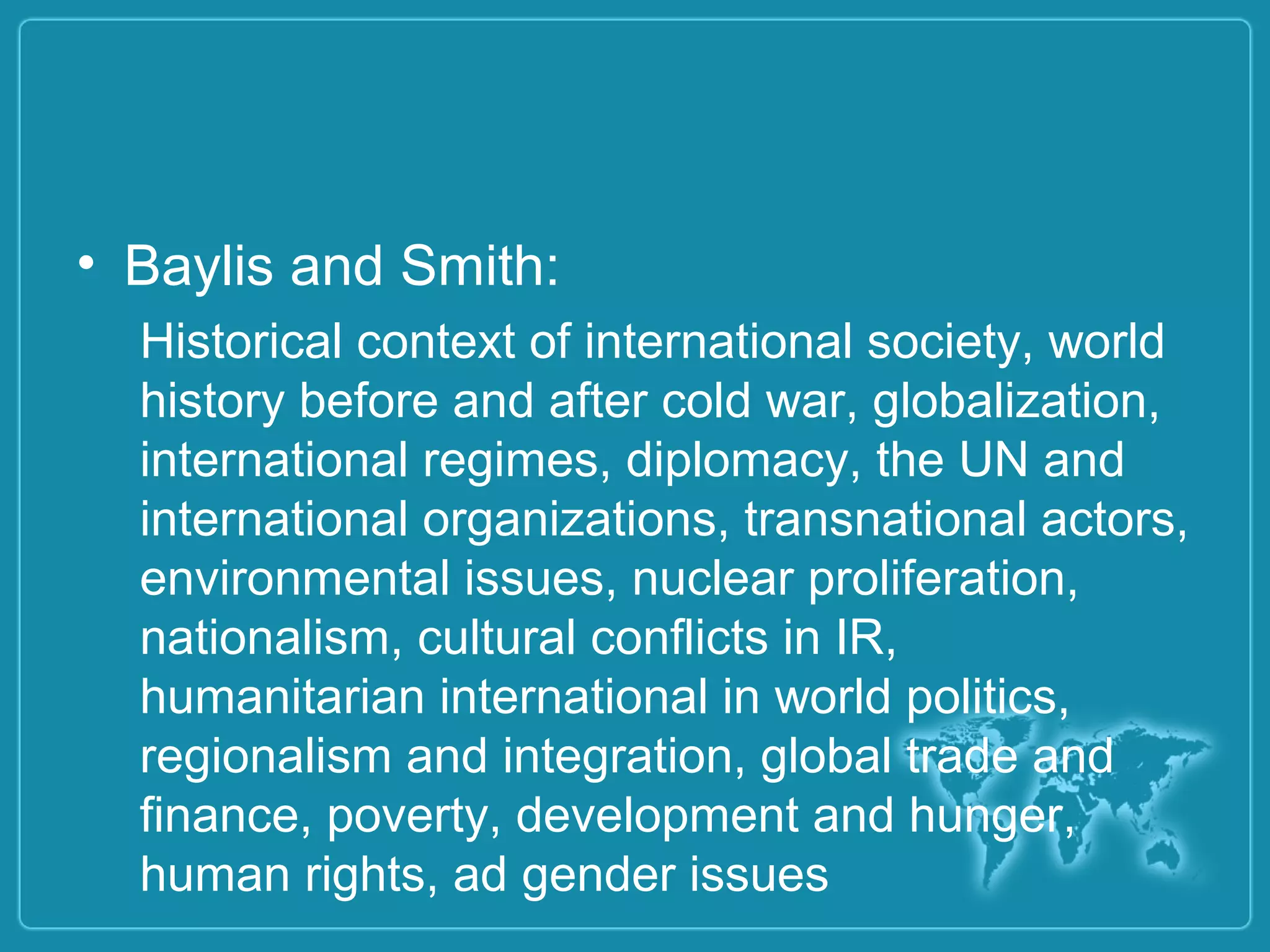 Origin and evolution of international relations | PPT