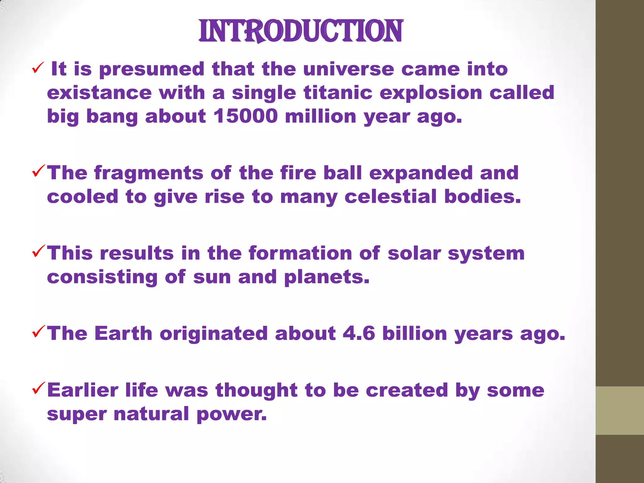Origin and evolution of life | PPTX