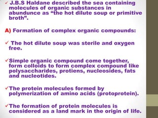 Origin and evolution of life | PPTX