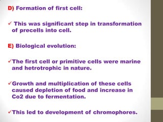 Origin and evolution of life | PPTX
