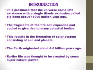 Origin and evolution of life | PPTX