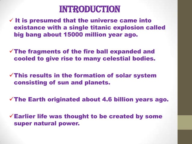 Origin and evolution of life | PPTX