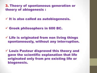 Origin and evolution of life | PPTX