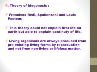 Origin and evolution of life | PPTX
