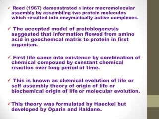 Origin and evolution of life | PPTX