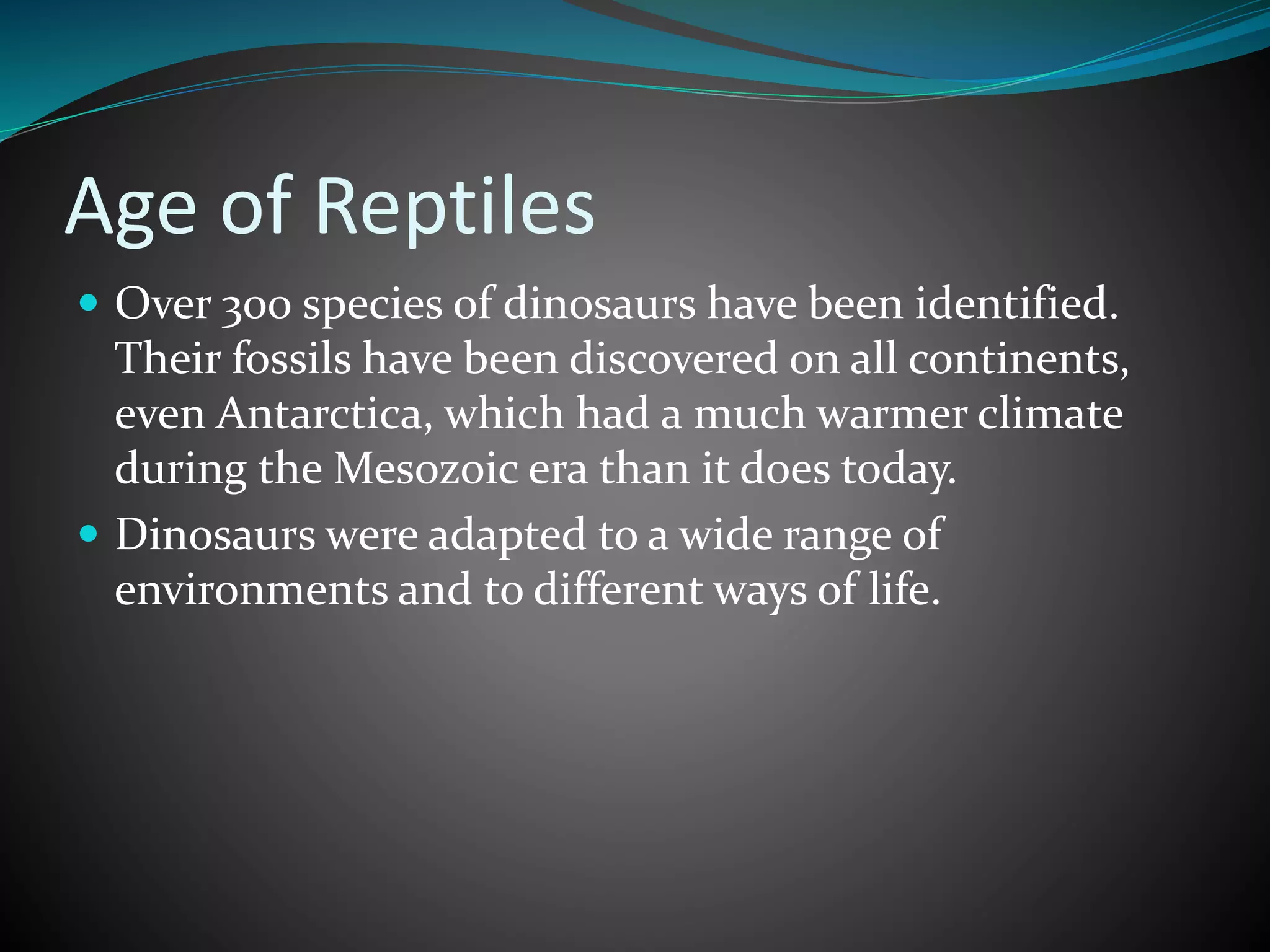 Origin and evolution of reptiles | PPTX