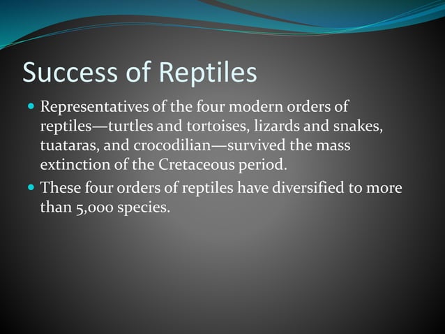 Origin and evolution of reptiles | PPT