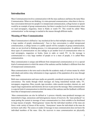 Origin and growth of mass media research | PDF