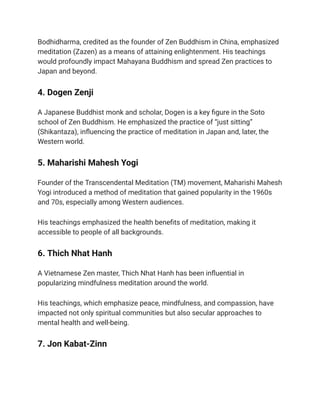 Origin and History of Meditation (Full Timeline) | PDF