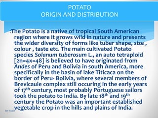 Origin & Distrinution of some vegetable crops.. | PPTX