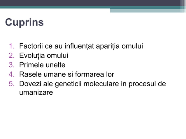 Originea si evolutia omului varianta finala | PPT