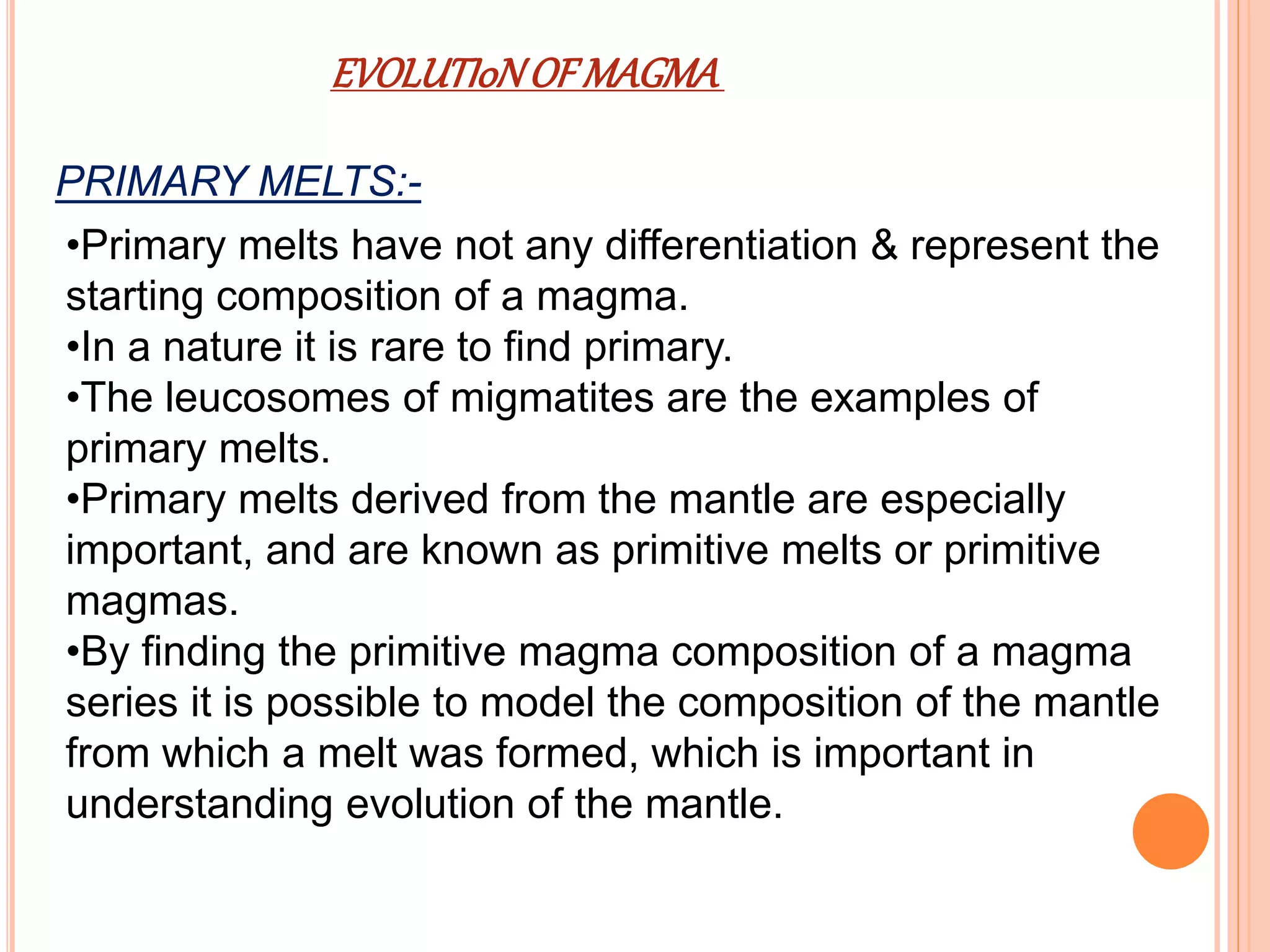Origin& evolution of magma ,magmatism related to plate tectonics. | PPTX