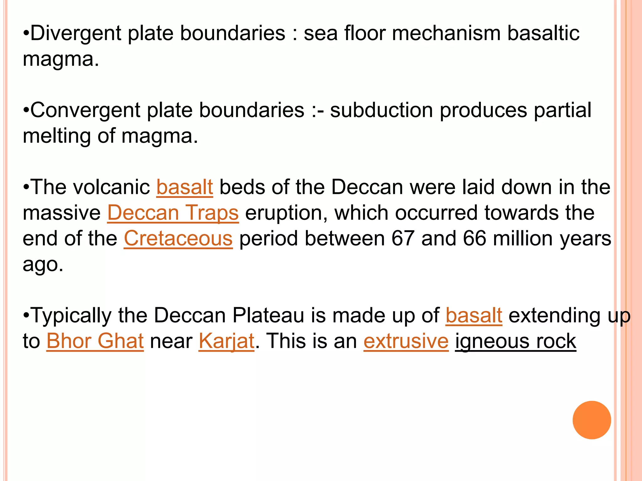 Origin& evolution of magma ,magmatism related to plate tectonics. | PPTX