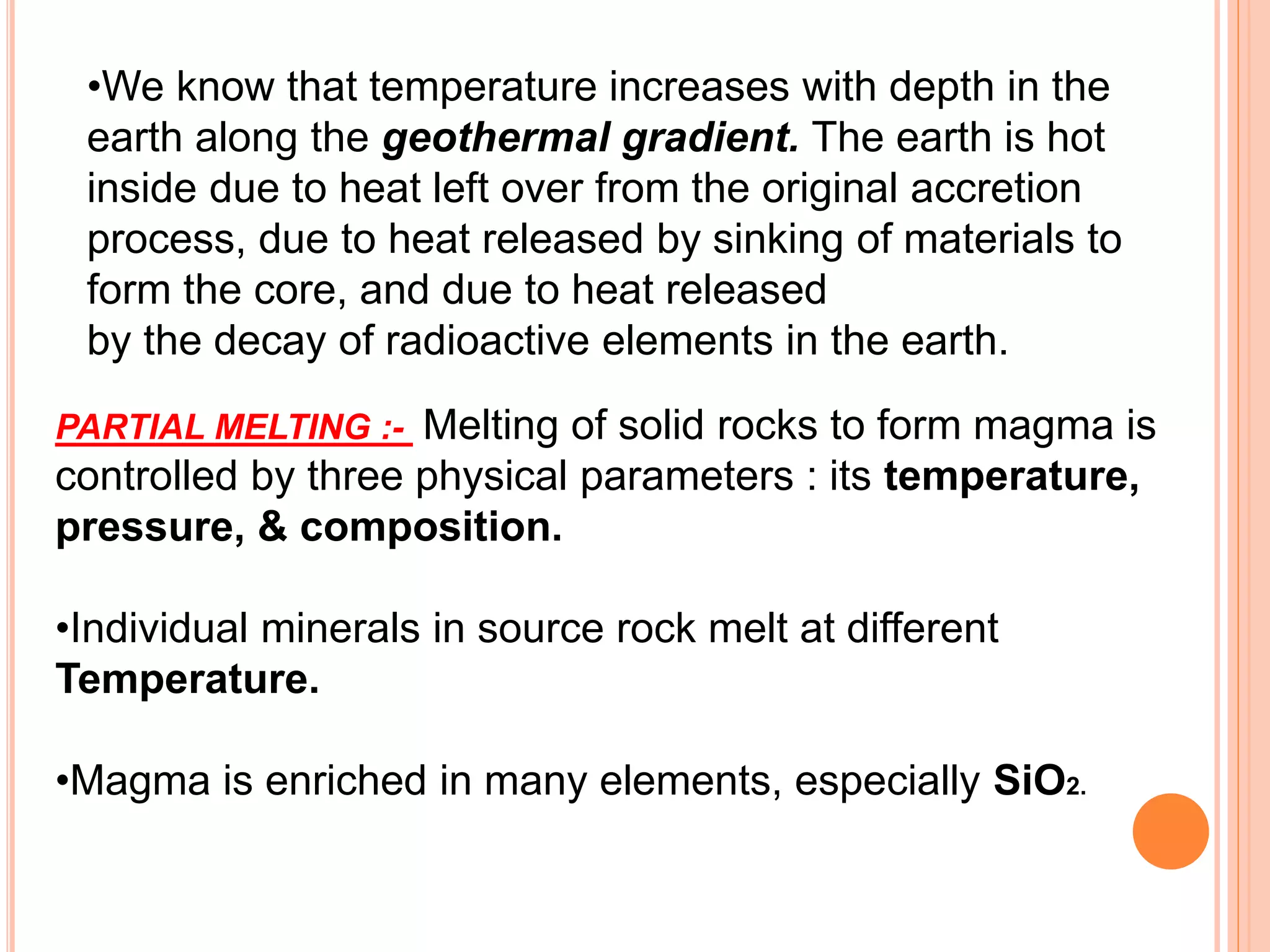 Origin& evolution of magma ,magmatism related to plate tectonics. | PPTX
