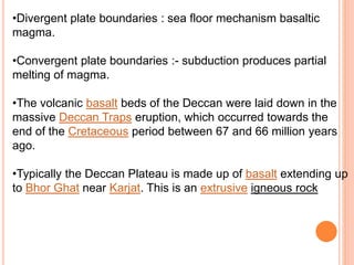 Origin& evolution of magma ,magmatism related to plate tectonics. | PPTX