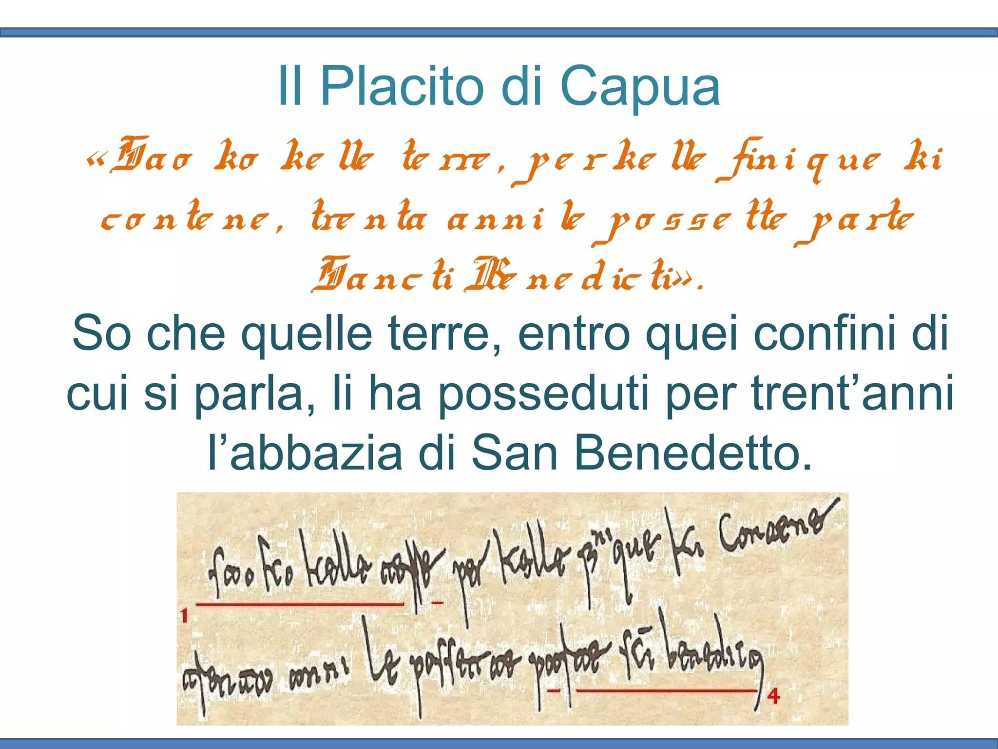 Origini della lingua italiana | PPT