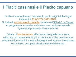 Origini della lingua italiana | PPT