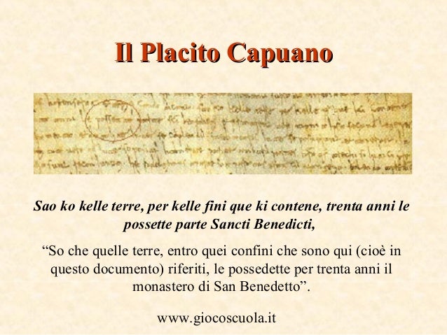 Le origini della lingua italiana