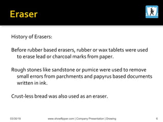 Origin of basic drawing materials | PPT