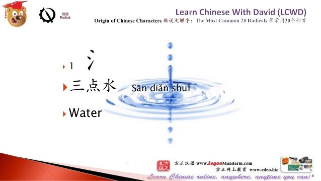 The Most Common 20 Chinese Radicals which account 51% of total Chines…