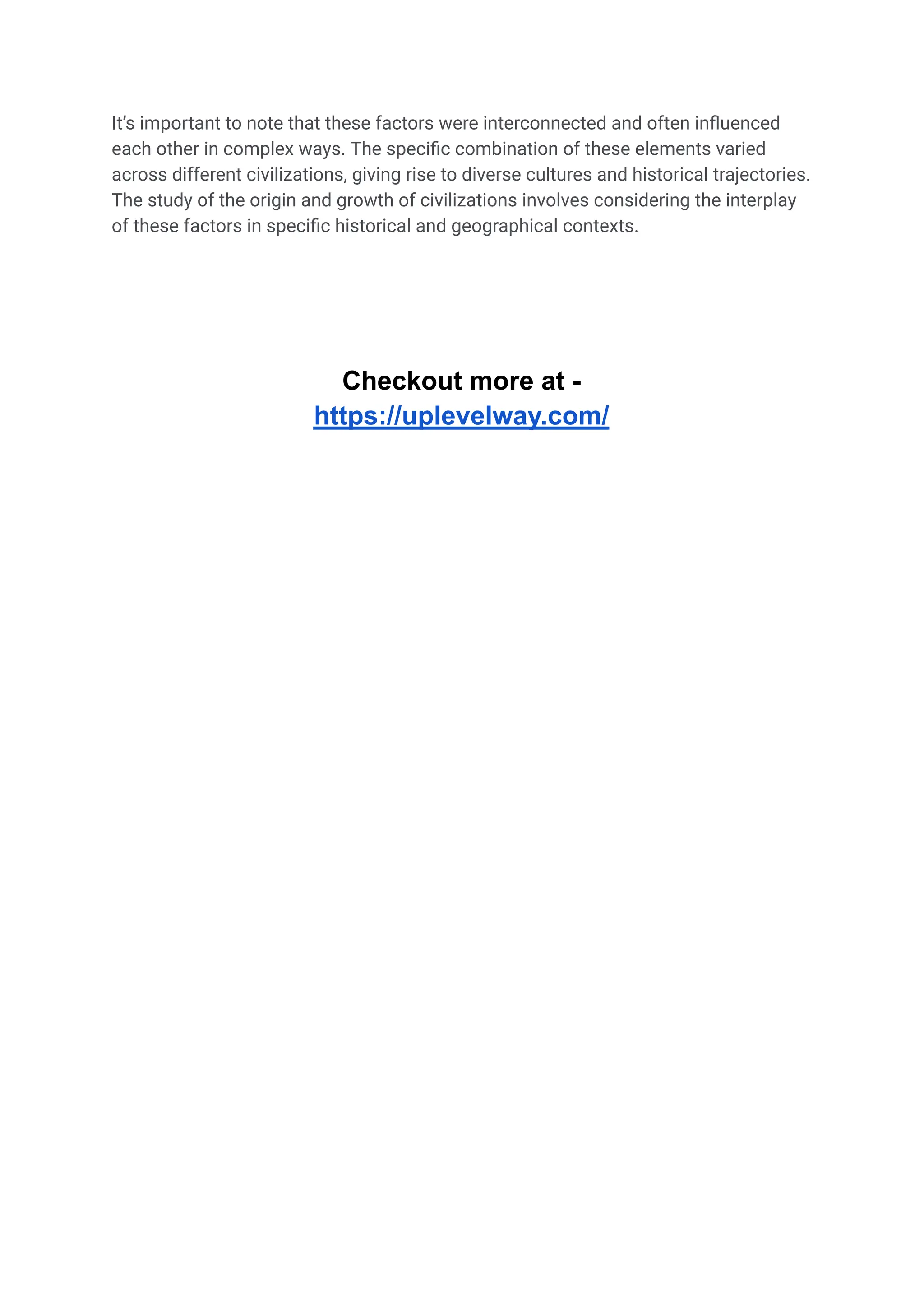 Factors responsible for origin of civilization.pdf