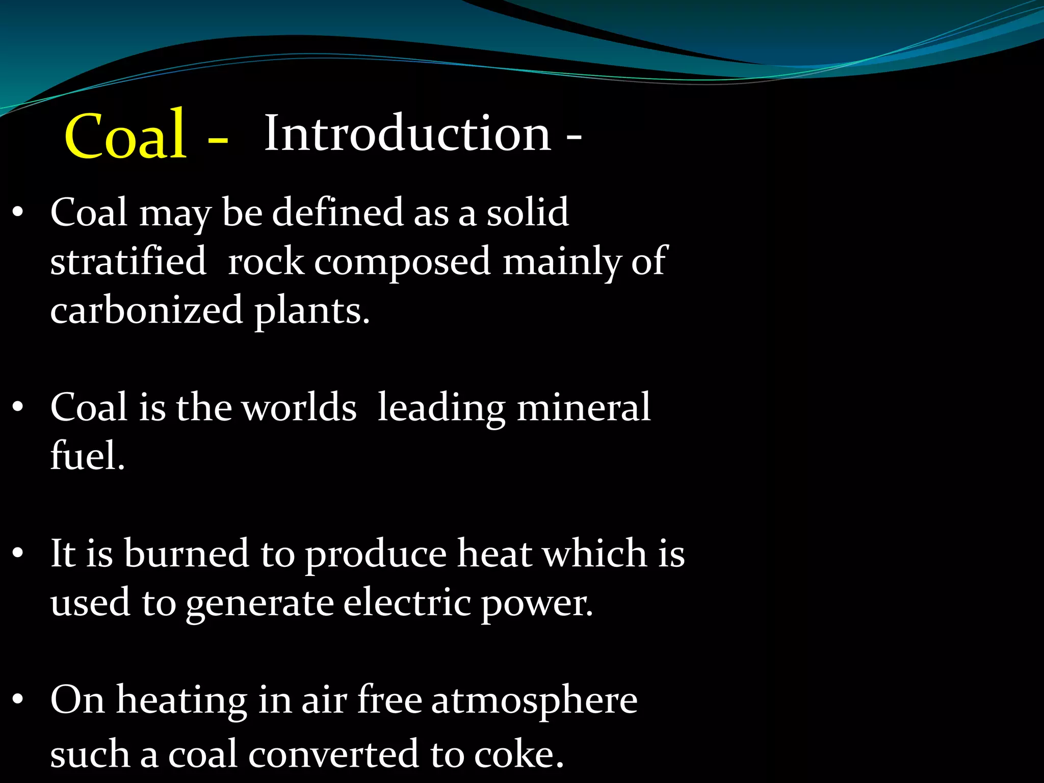 Origin of coal b.sc.sem. v paper i final | PPTX
