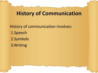 Origin of communication | PPTX