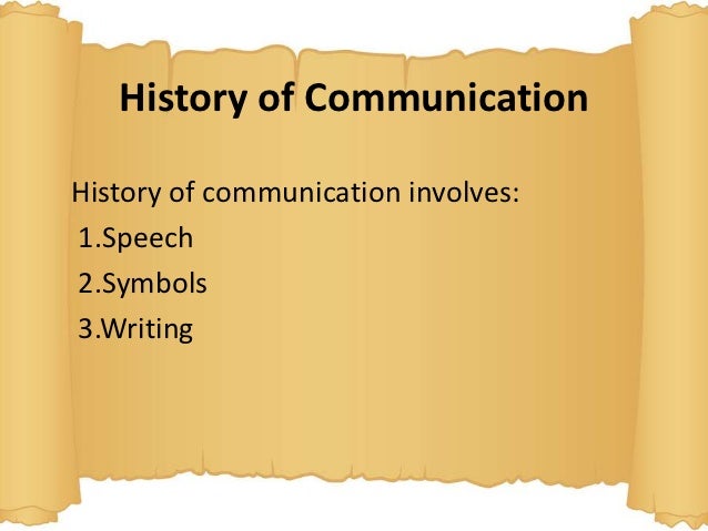Origin of communication