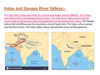 Indus And Ganges River On World Map