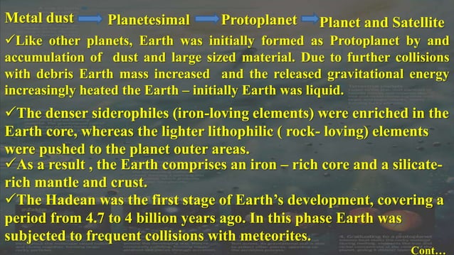 Origin of earth | PPTX