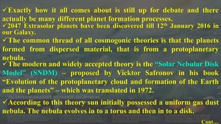 Origin of earth | PPTX